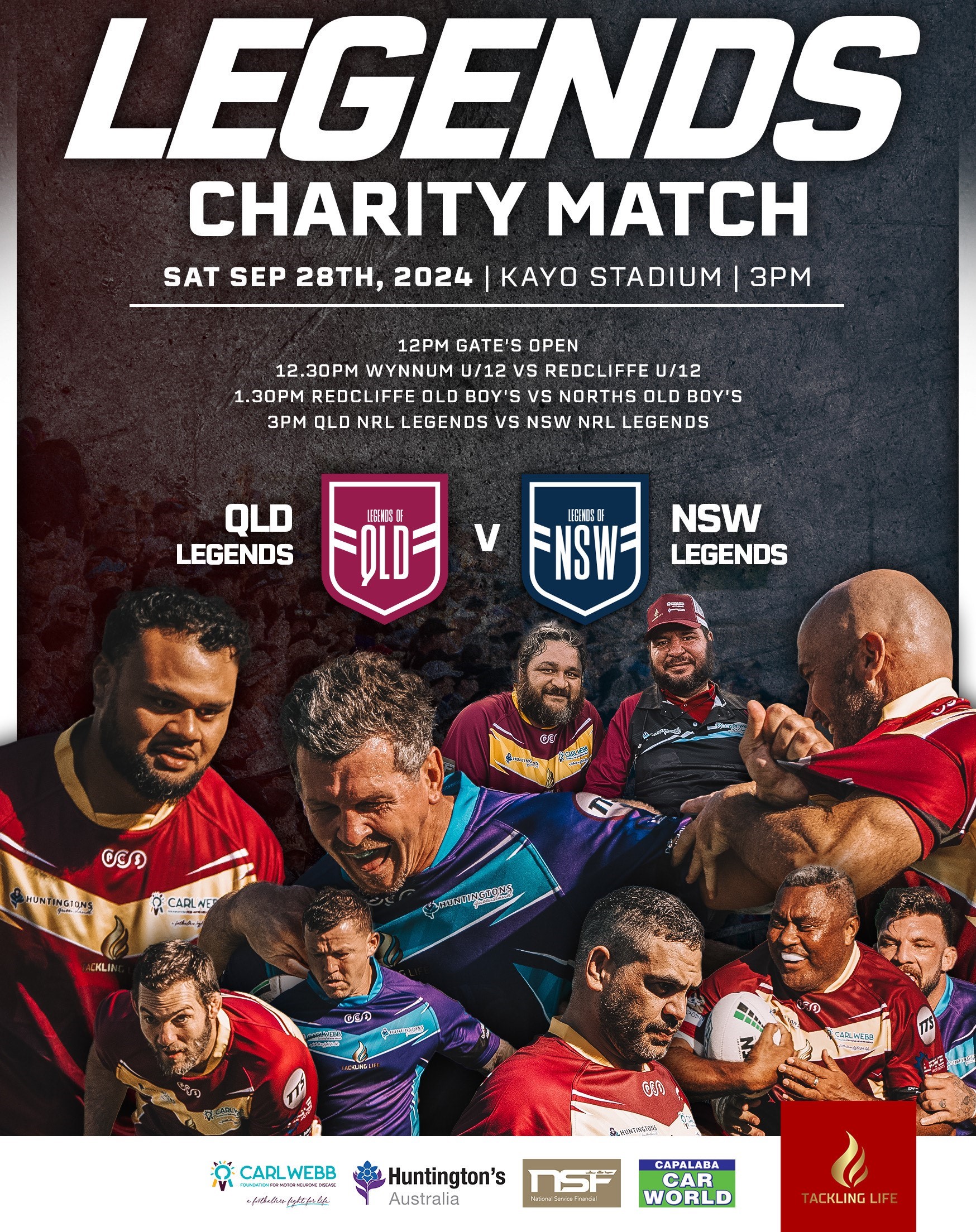 NRL Legends Charity Game September 28 2024 Kayo Stadium